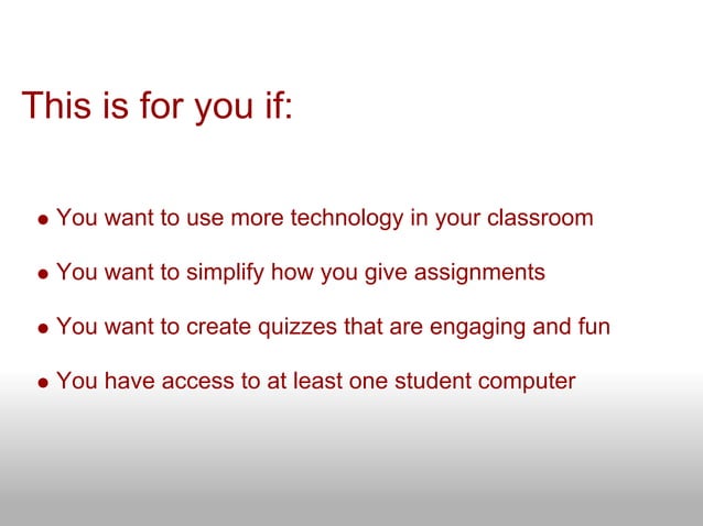 Using Google Forms for Classroom Quizzes | PPT