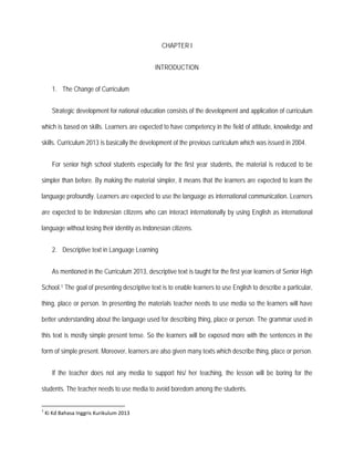 Using google+ in teaching descriptive text-ICT Final Test | PDF ...