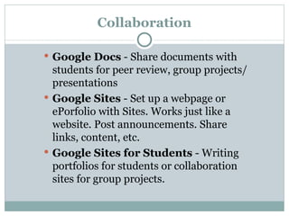 Using Google In The Classroom | PPT