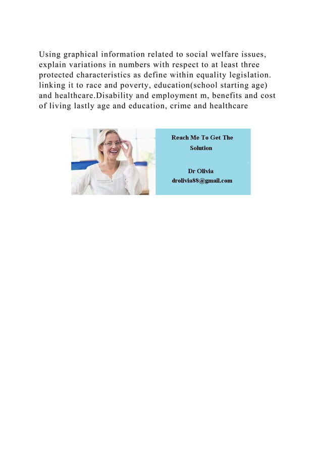 Using graphical information related to social welfare issues, explai.docx