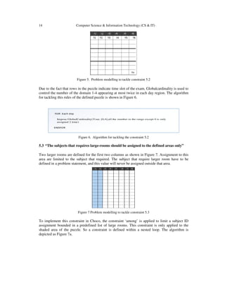 Using Grid Puzzle to Solve Constraint-Based Scheduling Problem | PDF