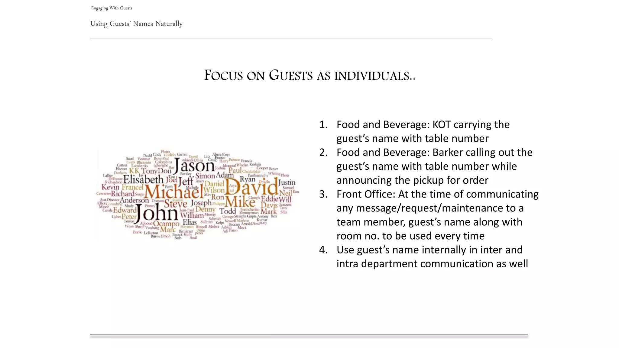 Using Guests' Names | PPTX
