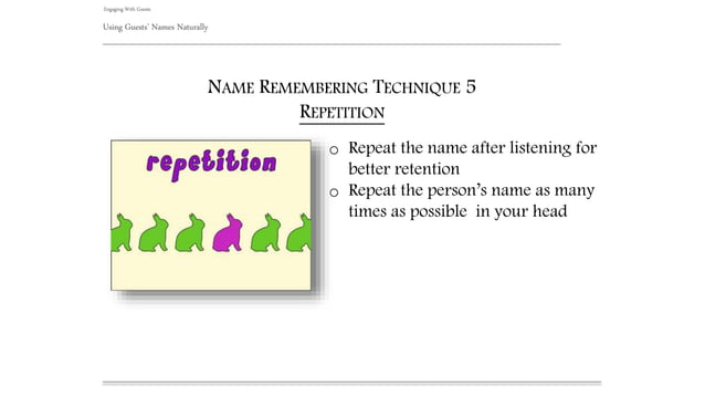 Using Guests' Names | PPTX | Technology & Computing