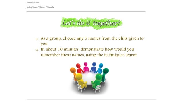 Using Guests' Names | PPTX | Technology & Computing