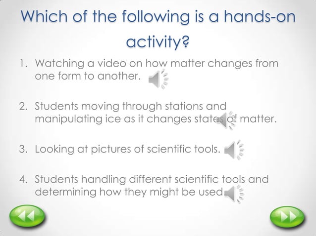 Using hands on activities in the science classroom | PPTX | Chemistry ...