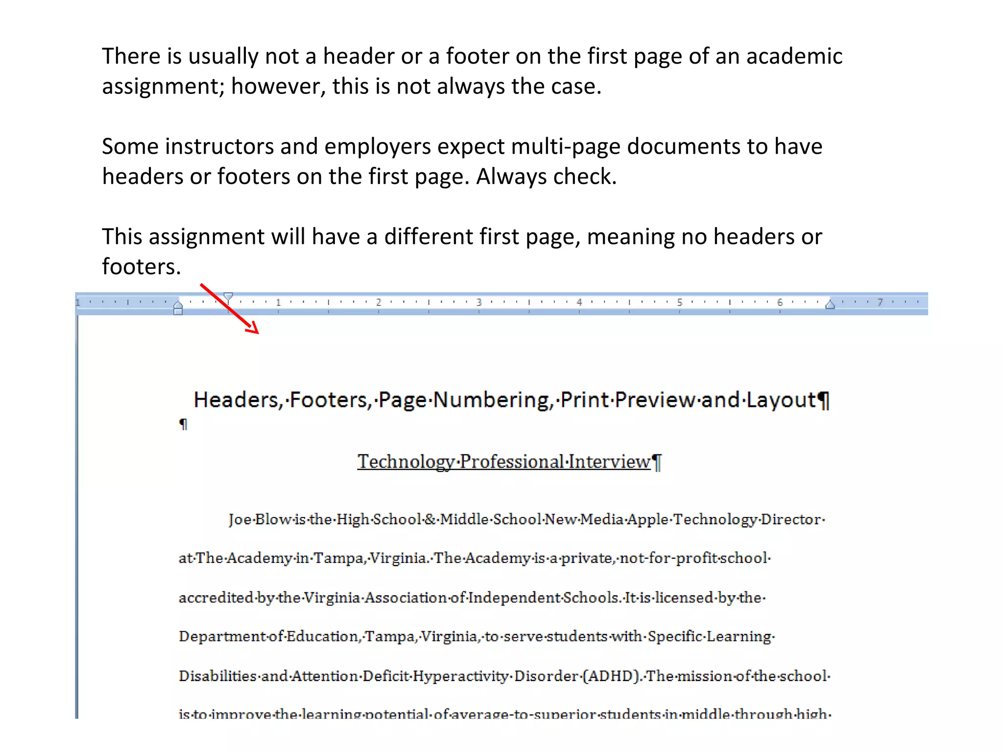 Using Headers and Footers in Word | PPT