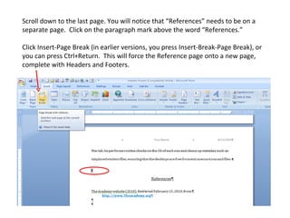 Using Headers and Footers in Word | PPT
