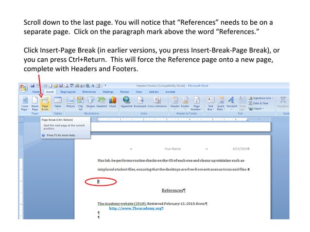 Using Headers and Footers in Word | PPT | Desktop Publishing | Computer Software and Applications