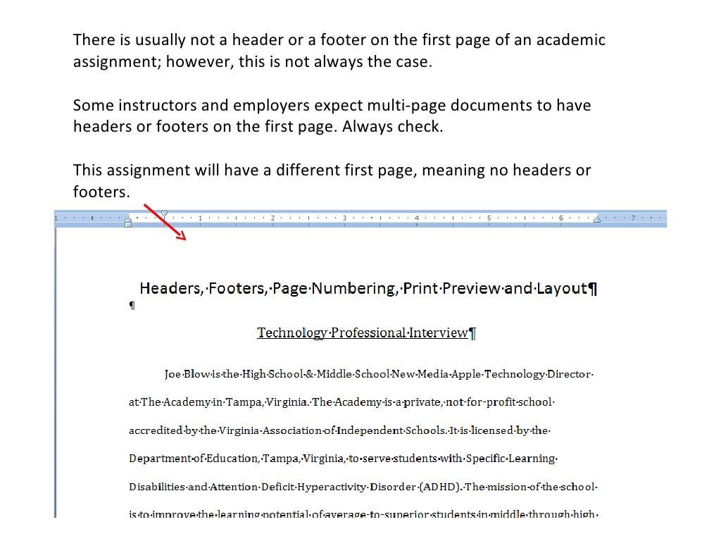 using-headers-and-footers-in-word