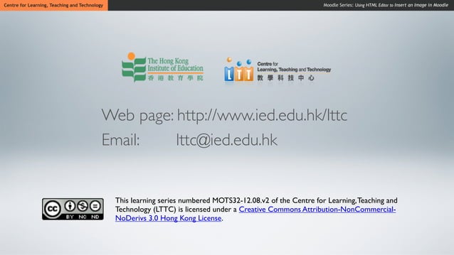 Using Html Editor To Insert An Image In Moodle Ppt