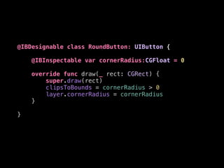 用 IBDesignable 作 UI | PDF