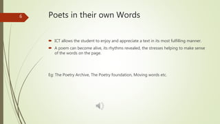 Using ICT to Respond, Interpret, Reflect and Evaluate. | PPT