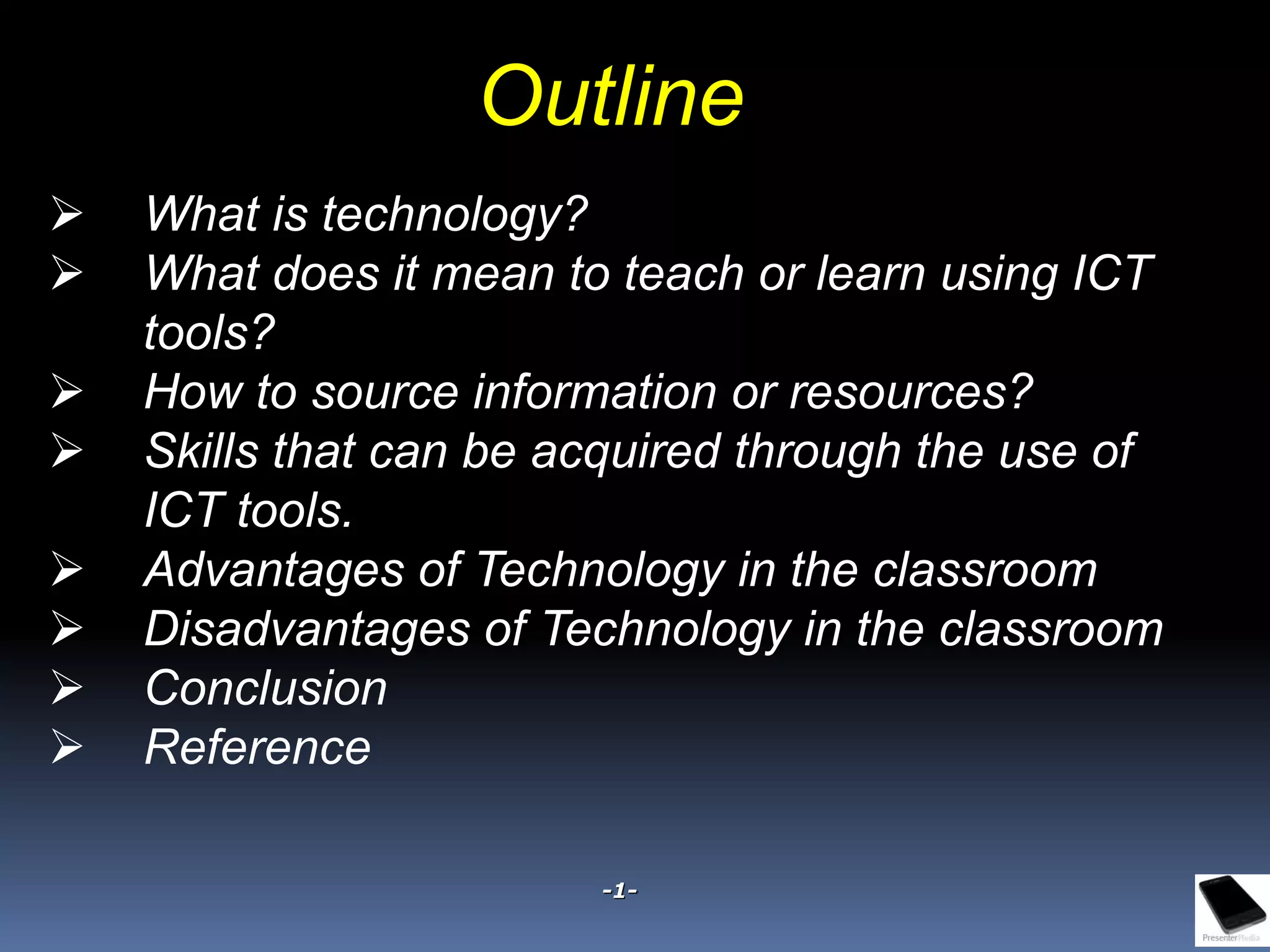 Importance of ICT in the Classroom | PPSX