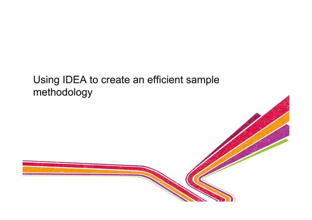 Using IDEA to Create a Sampling Methodology | PDF