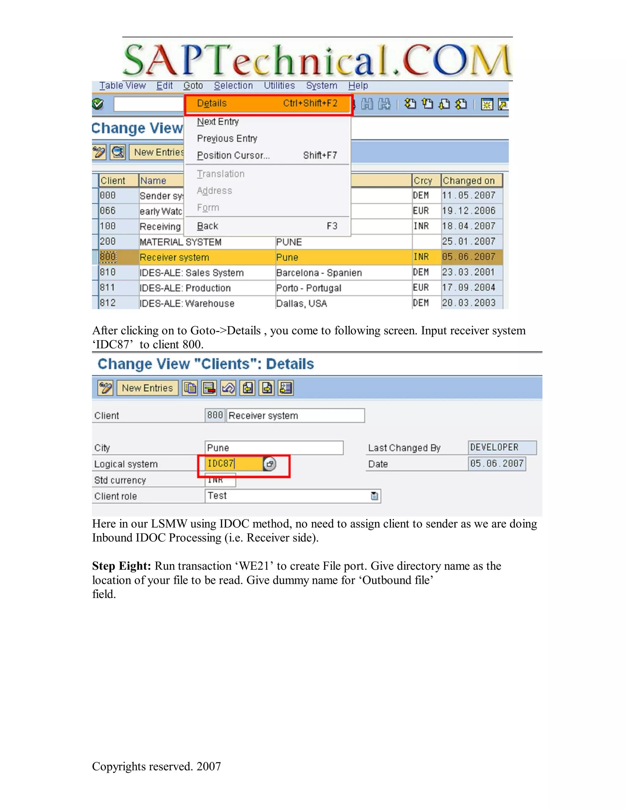 Using idoc method in lsmw | PDF