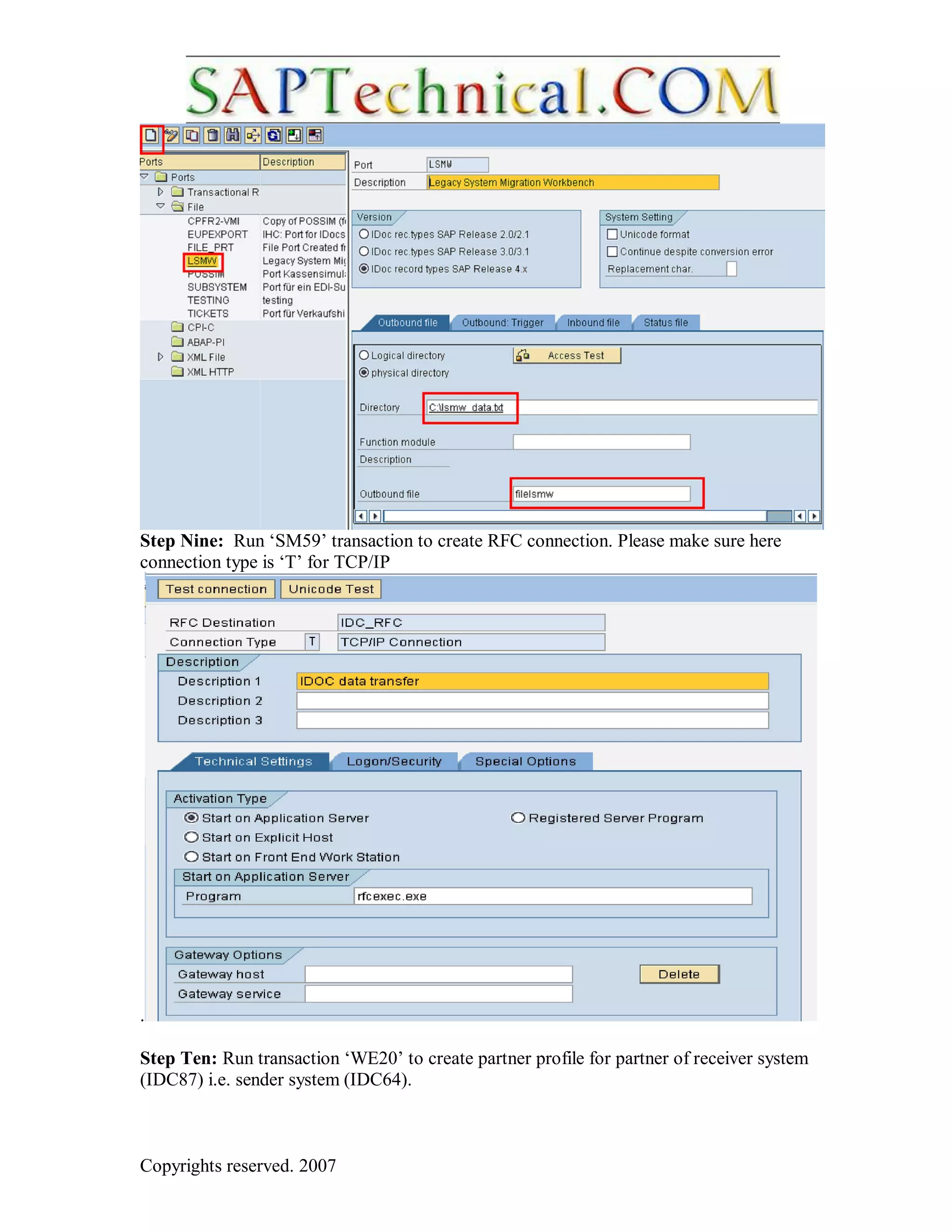 Using idoc method in lsmw | PDF