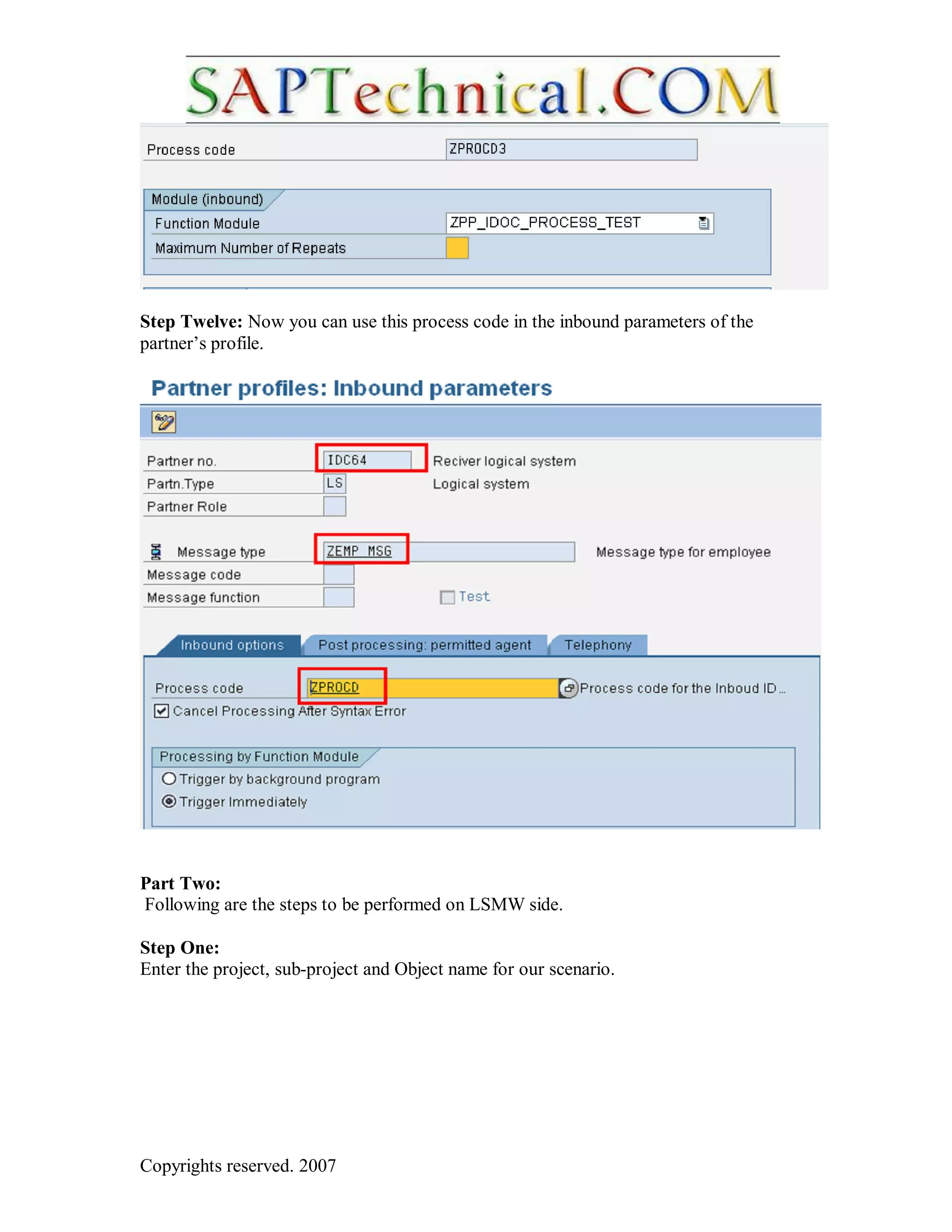 Using idoc method in lsmw | PDF