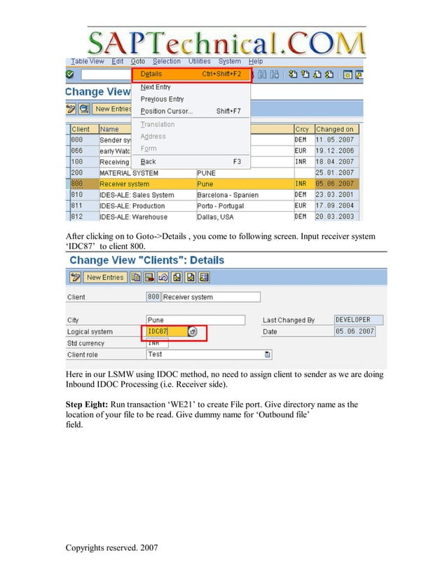 Using Idoc Method In Lsmw Pdf