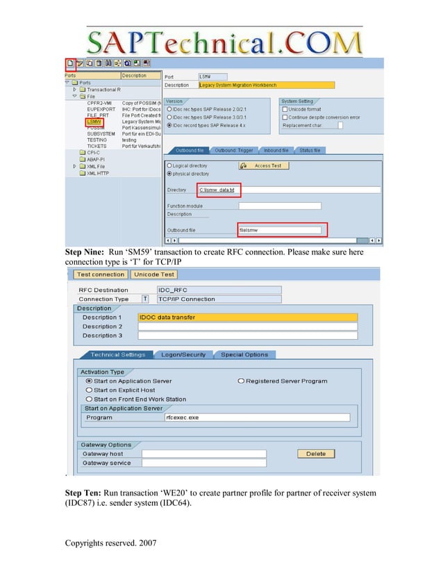 Using idoc method in lsmw | PDF