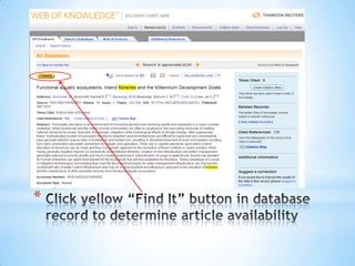 Using ILLiad (Interlibrary Loan) | PPTX