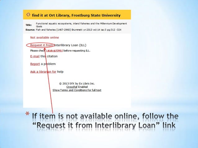 Using ILLiad (Interlibrary Loan) | PPT