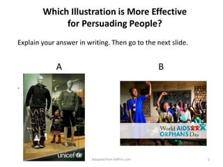 Using illustrations to persuade | PPTX