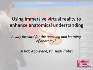 Using immersive virtual reality to enhance anatomical understanding | PPTX