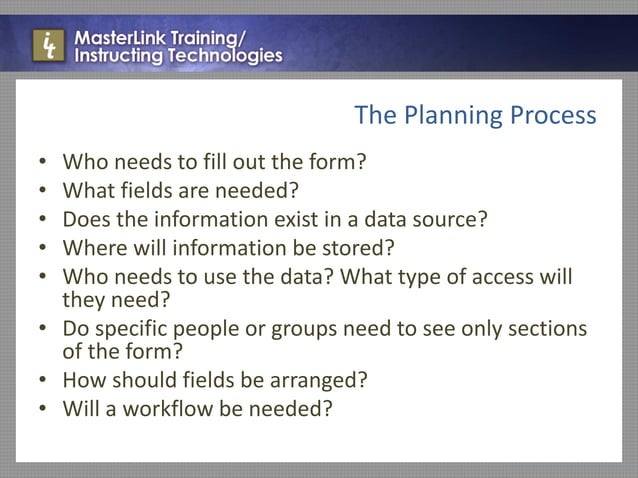 Using InfoPath 2010 to Manage Data | PPT