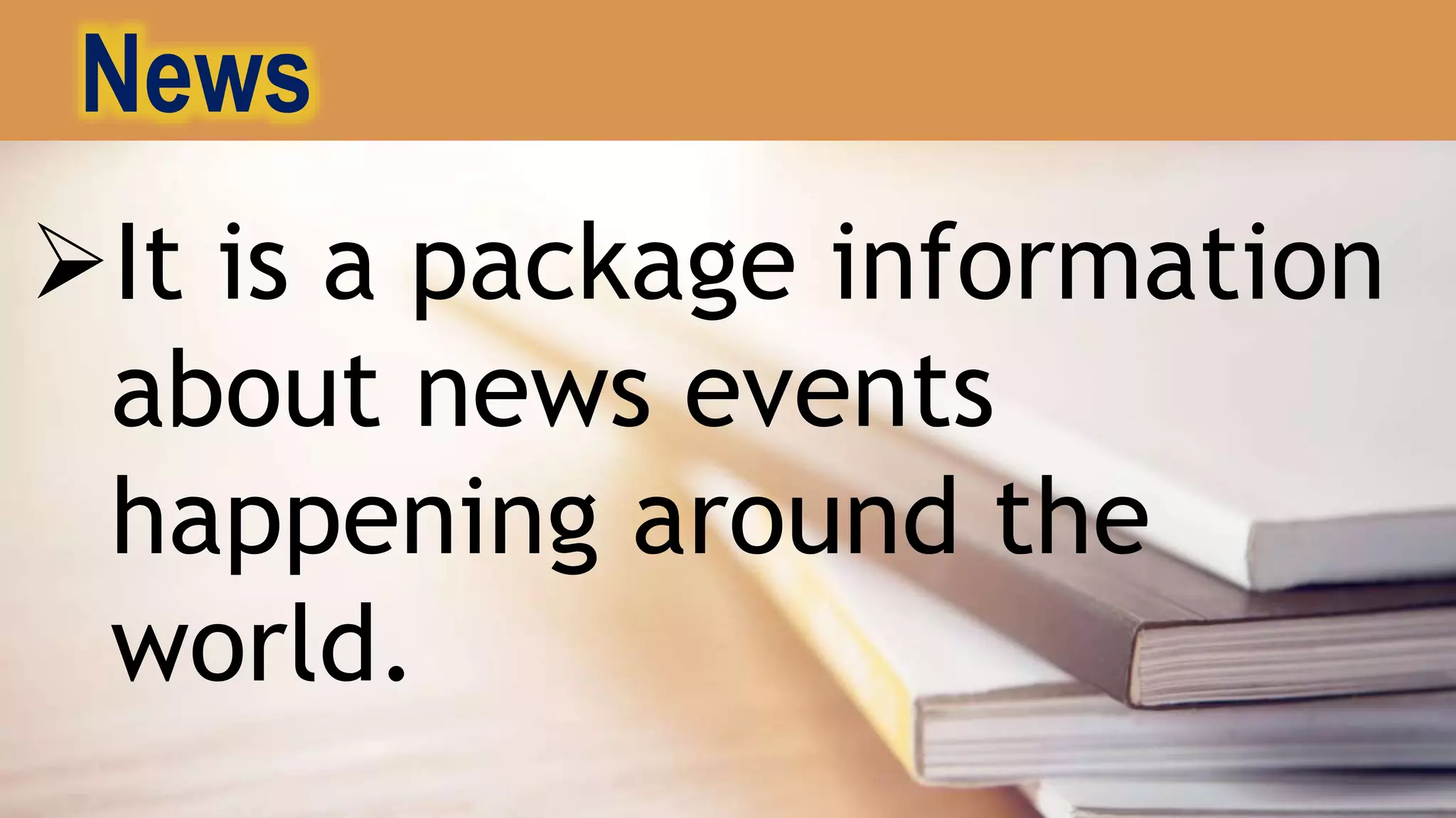 Using Informations from News, Speech, Informative Talks and Pannel ...