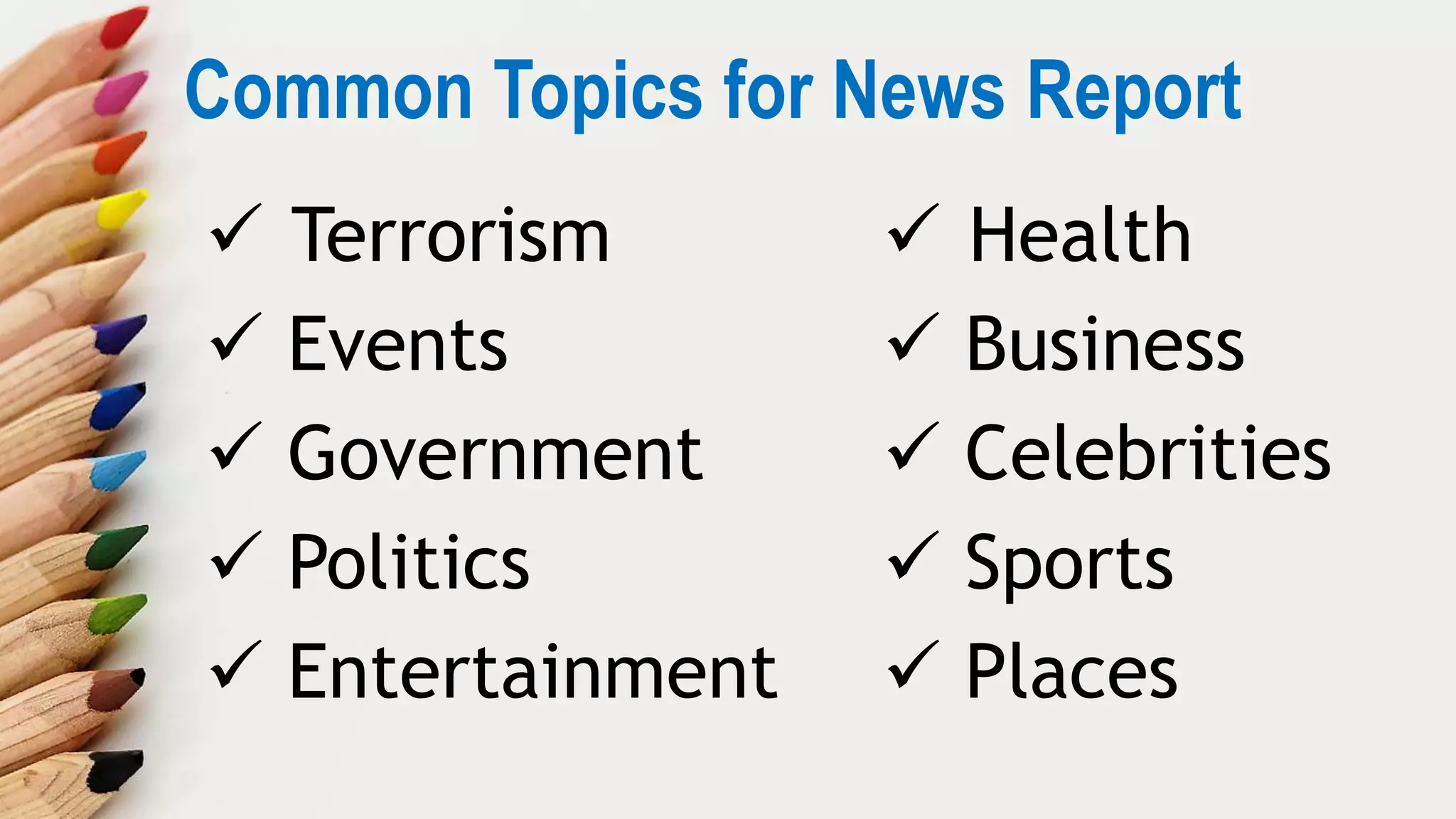Using Informations from News, Speech, Informative Talks and Pannel ...