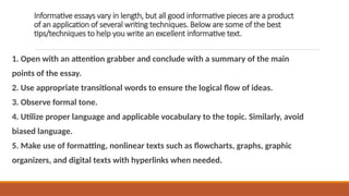 Using Informative Writing Techniques.pptx