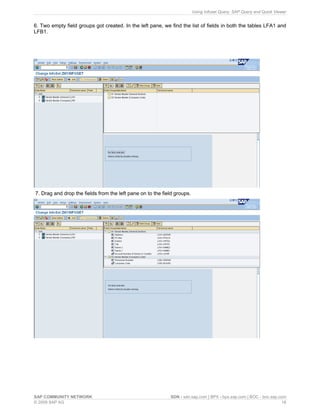 Using infoset query ,sap query and quick viewer | PDF