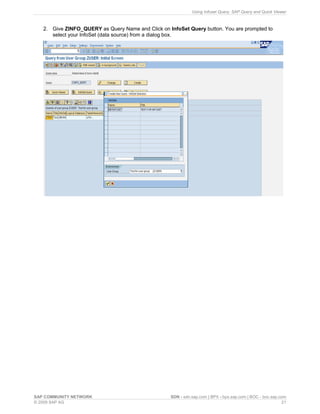 Using infoset query ,sap query and quick viewer | PDF