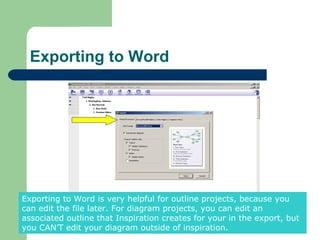 Using inspiration 8 lesson | PPT | Technology & Computing