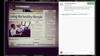 Using Instagram: Newspaper Baton - Beth Grace | PPTX