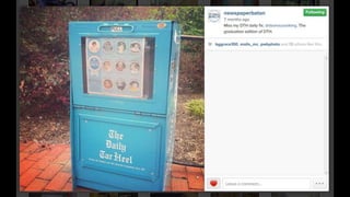 Using Instagram: Newspaper Baton - Beth Grace | PPTX