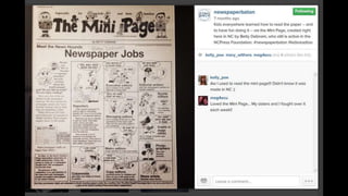 Using Instagram: Newspaper Baton - Beth Grace | PPTX