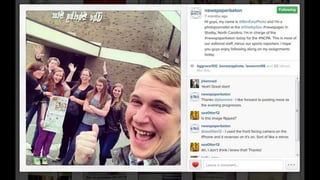 Using Instagram: Newspaper Baton - Beth Grace | PPTX