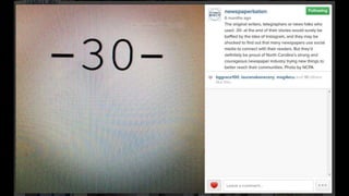 Using Instagram: Newspaper Baton - Beth Grace | PPTX