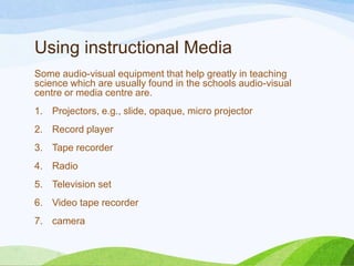 Using instructional media | PPTX