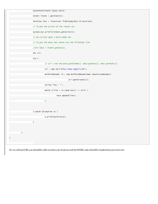 Using intents in android | PDF