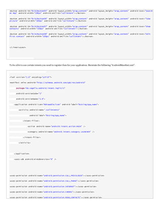 Using intents in android | PDF