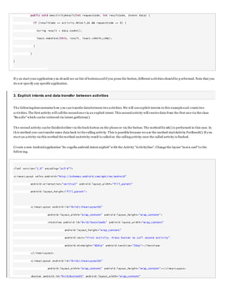 Using intents in android | PDF