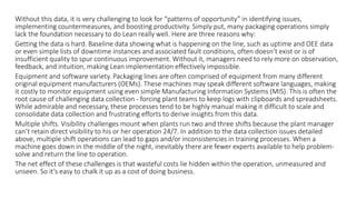 Using IoT to Drive Lean Implementation | PPTX