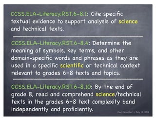 Using iPads To Improve Science Literacy.key