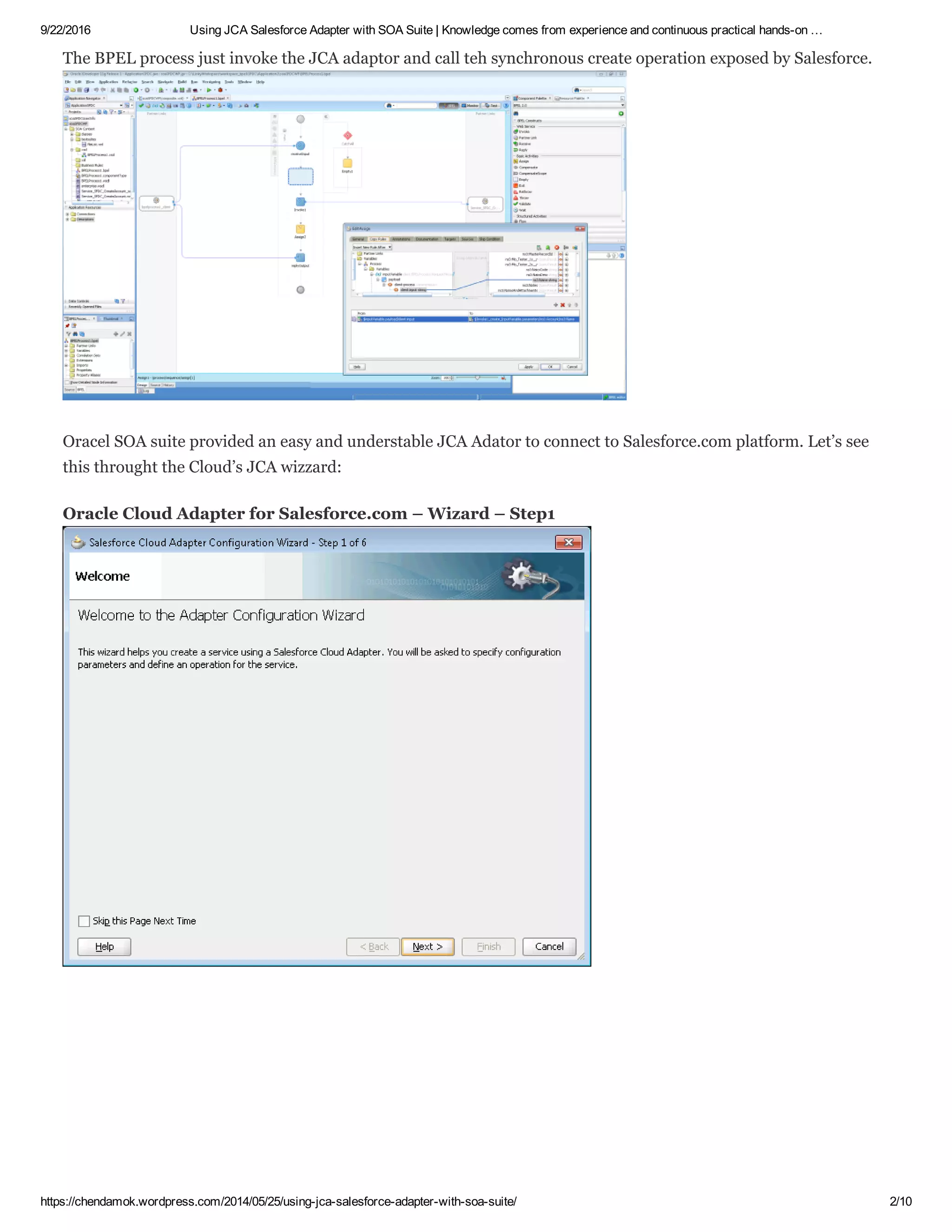Using jca salesforce adapter with soa suite | PDF