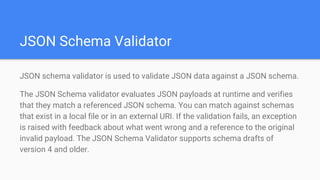 Using JSON Schema Validator | PPTX