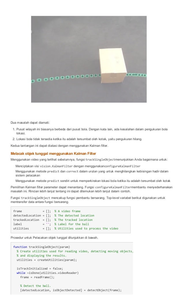 Using Kalman Filter For Object Tracking Matlab And Simulink Examp