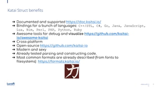 Oleksandr Kutsan "Using katai struct to describe the process of working with binary data formats ...