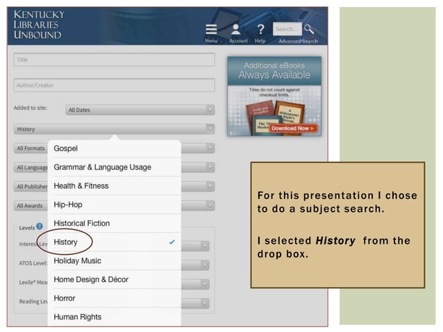 Using kentucky libraries unbound | PPTX